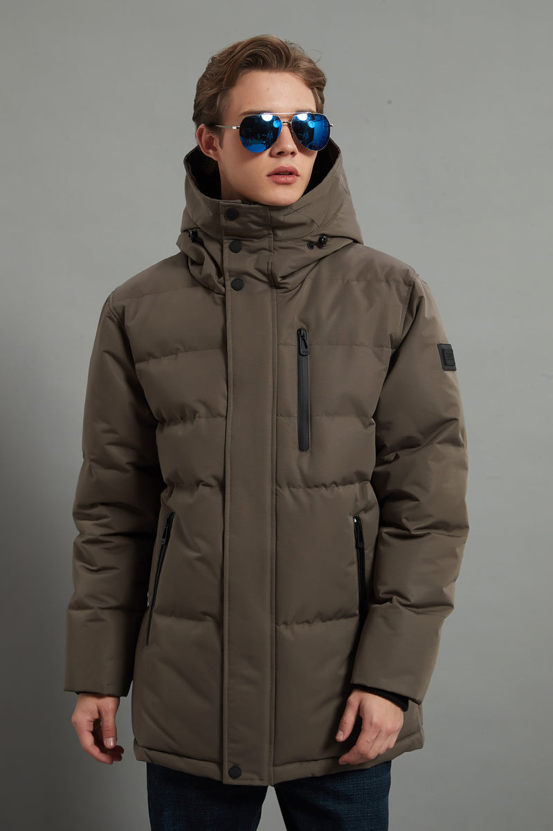 Robert Men Insulated Jacket Brown – LOOPDIVISION