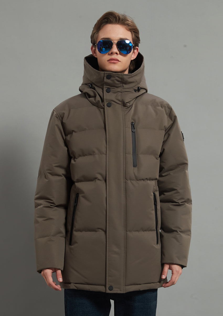 Robert Men Insulated Jacket Brown – LOOPDIVISION